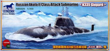 Bronco Models / Russian Akula II Class Attack Submarine (K335 Giepard)